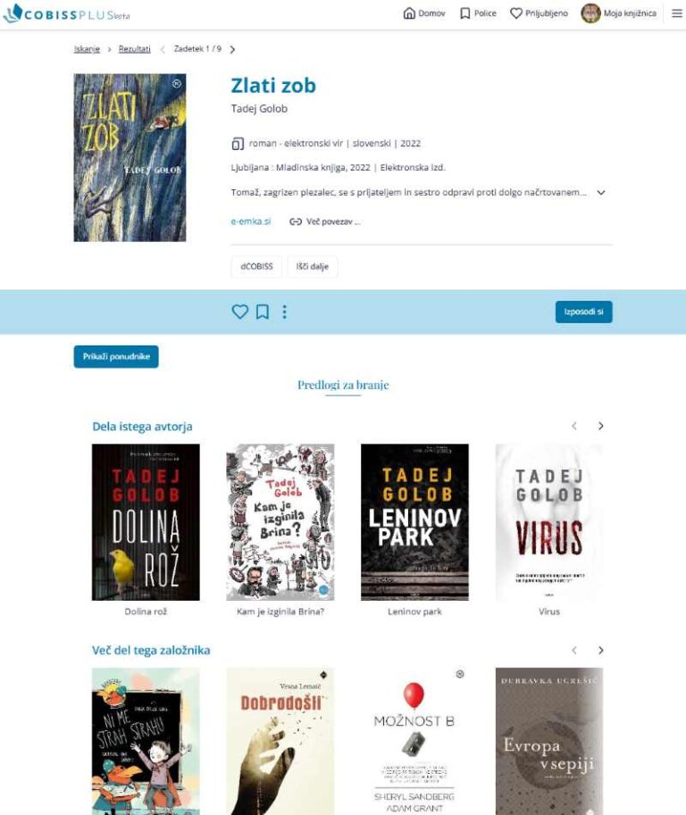Prenovljena COBISS Ela - Savus